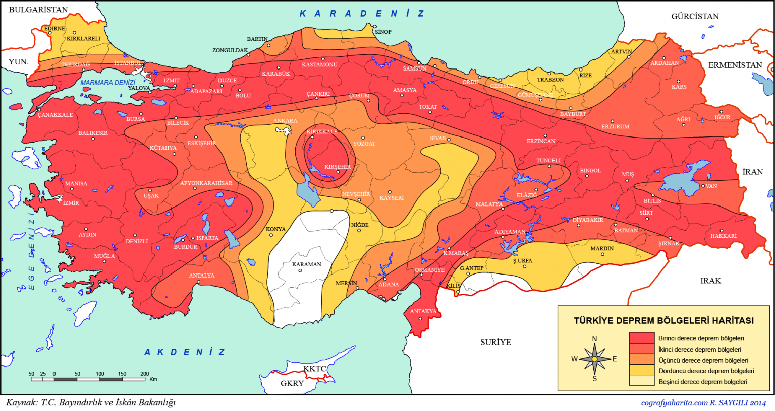 Deprem Haritası – STA Atlantis Yapı Denetim Limited Şirketi